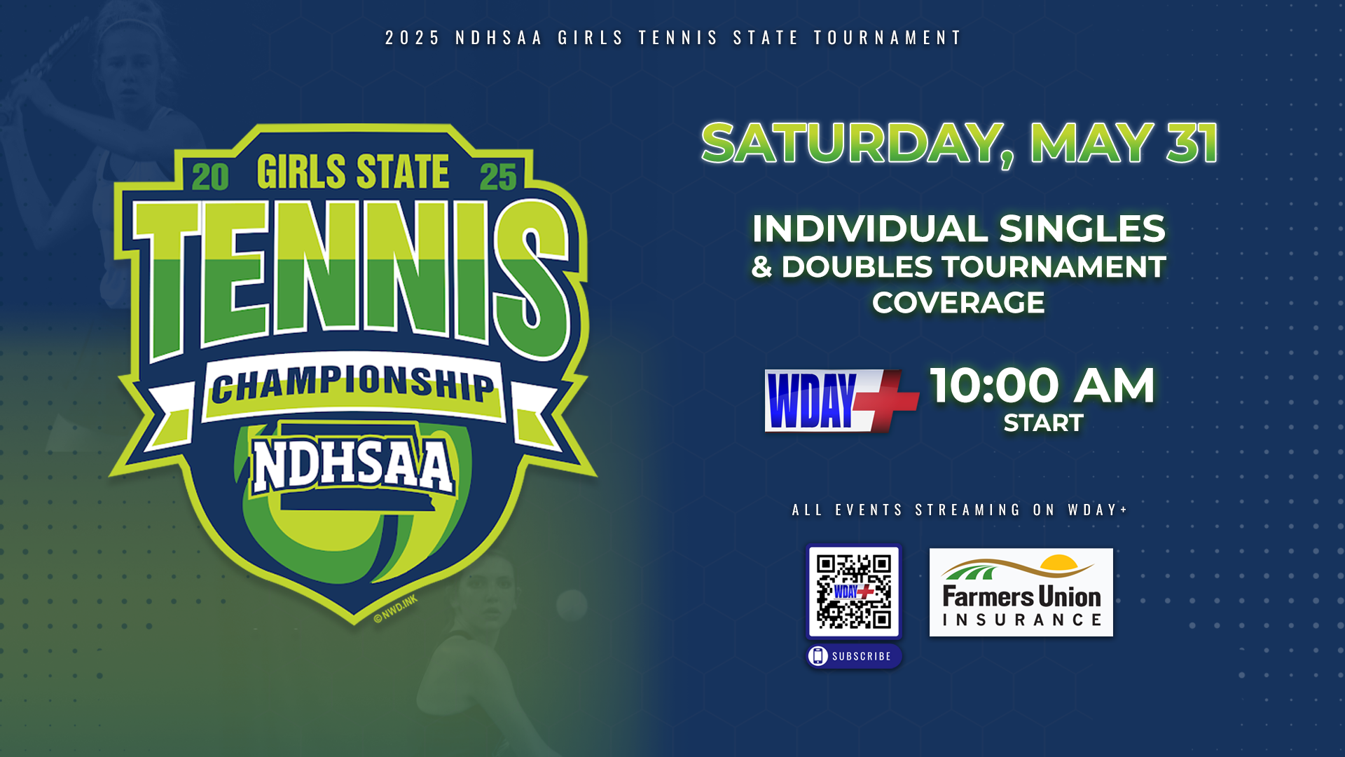 2025 NDHSAA Girls Tennis State Tournament Live Video Web Stream ...