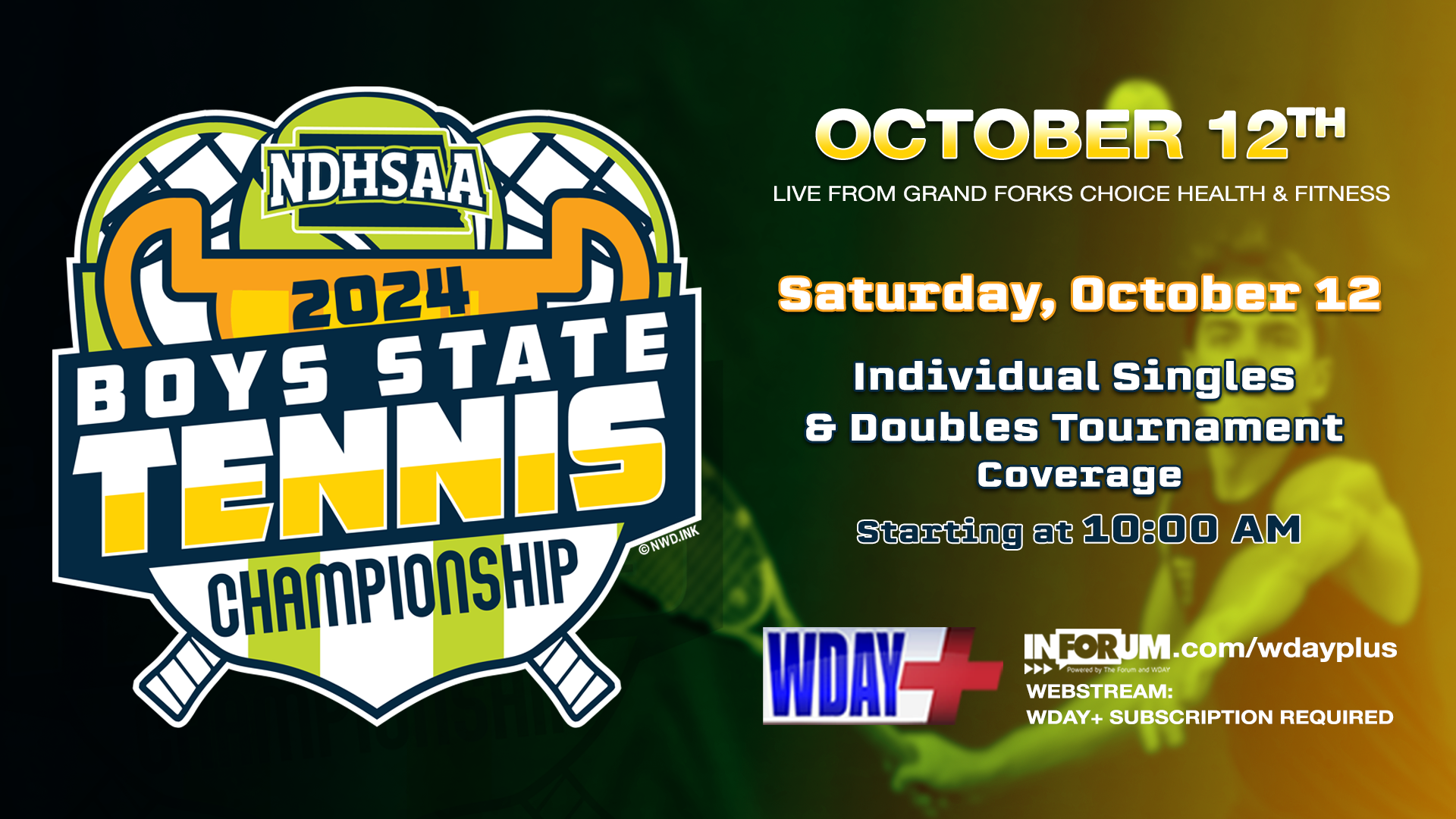 2024 NDHSAA Boys Tennis State Tournament Live Video Web Stream ...
